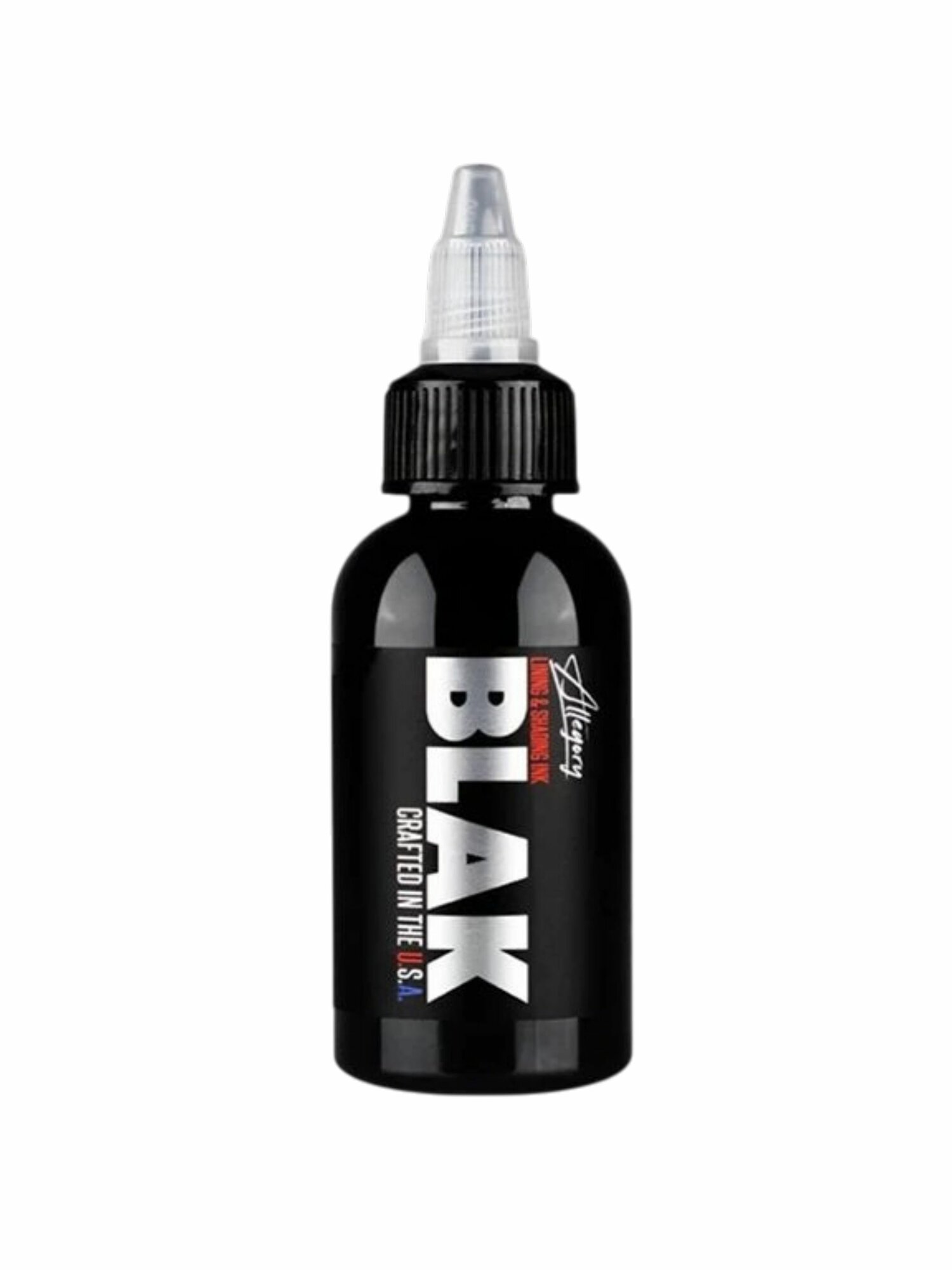 Allegory BLAK, black, Черная краска для татуировки, пигмент black Ink 2 oz - 60 мл
