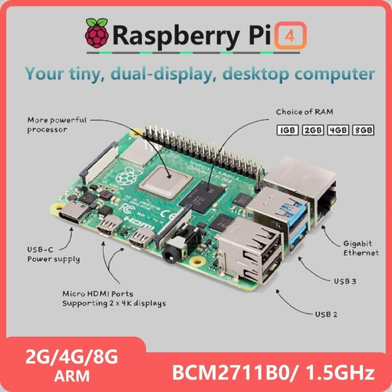 Raspberry Pi 4 Model B Dev Board 4GB-KIT — фото 1