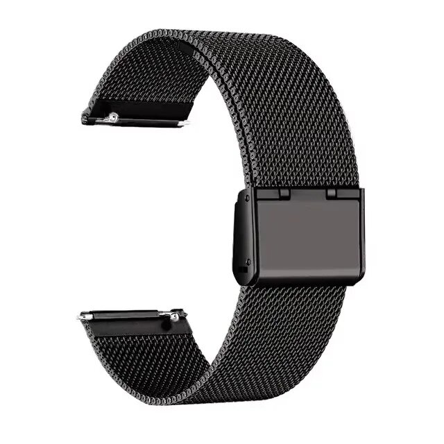 Металлический ремешок 22 мм для Realme Watch 5 Черный, Realme Watch 2 2 Pro, KK-Black