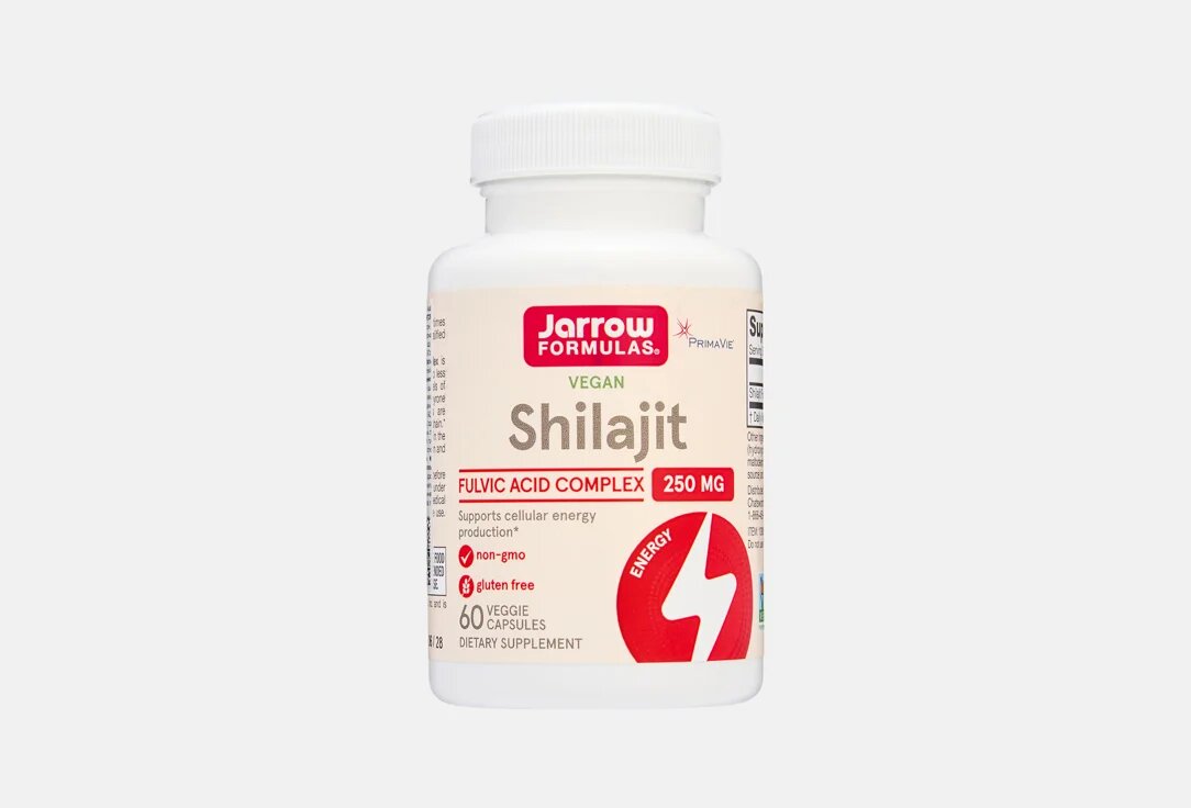 Jarrow Formulas Shilajit Fulvic Acid Complex в капсулах БАД для повышения энергии и бодрости 60 шт