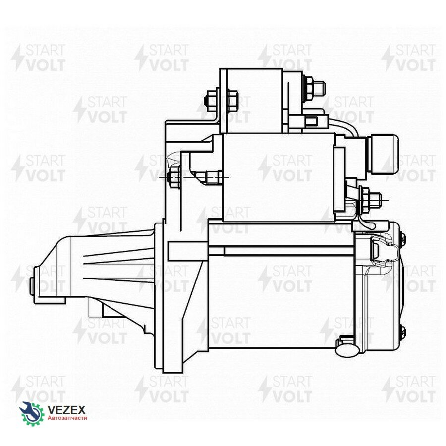 STARTVOLT LST2220 Стартер для а/м Subaru Forester SJ (12-)/XV GP (12-) 2.0i CVT 1,6кВт (LSt 2220)