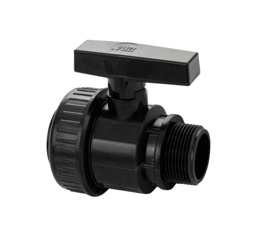 Кран шаровый 1 1/4" п/м разборной, ручка - бабочка 2 шт