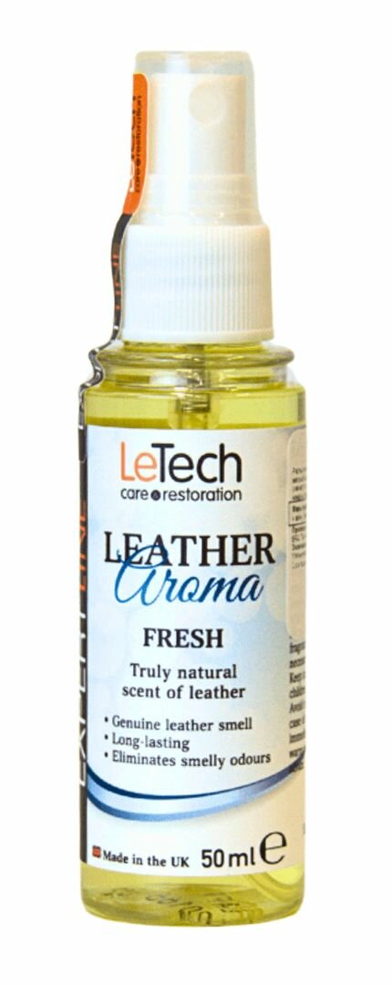 Ароматизатор для автомобиля с запахом натуральной кожи, фреш, LeTech, (Leather Aroma Fresh) 50мл
