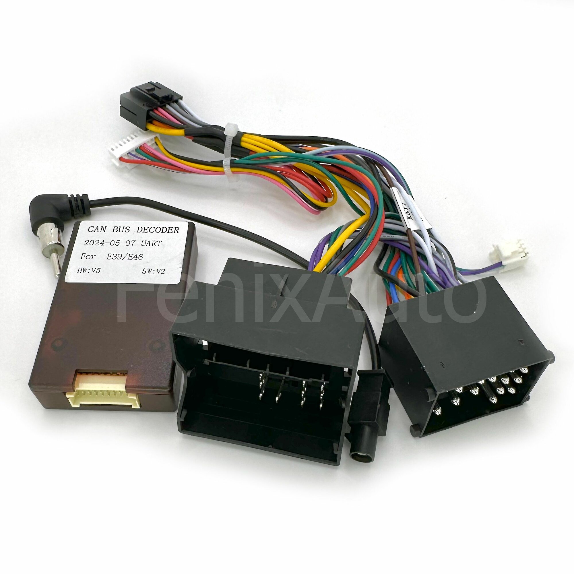 Разъем-переходник 16 pin с Canbus LZ для Android магнитолы в BMW X5 E53 / 3 E46 / 5 E39 (для авто без усилителя в багажнике)