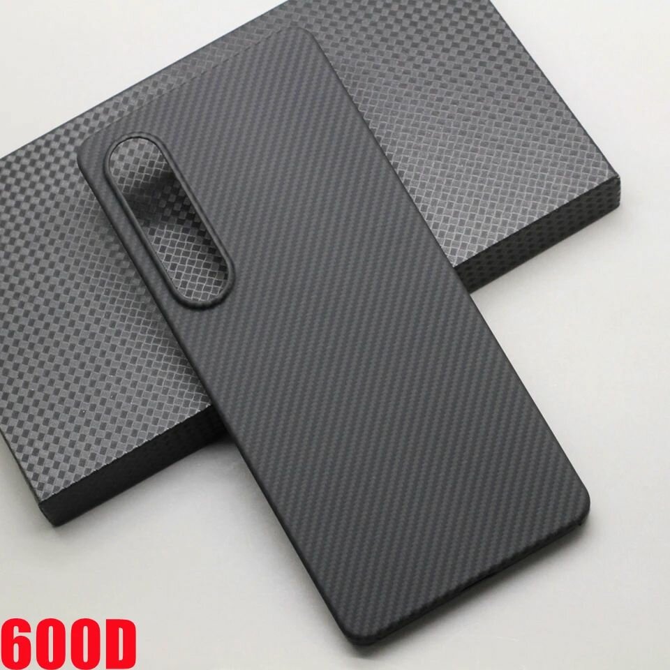 Чистый углеродный защитный чехол Sony Xperia 1 VI Kevlar, ультралегкий защитный чехол из углеродного волокна 600D
