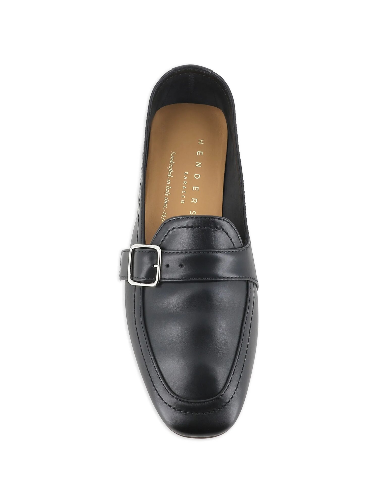 Лоферы HENDERSON BARACCO Buckle-strap loafers, размер 38,5, black/black — фото 1