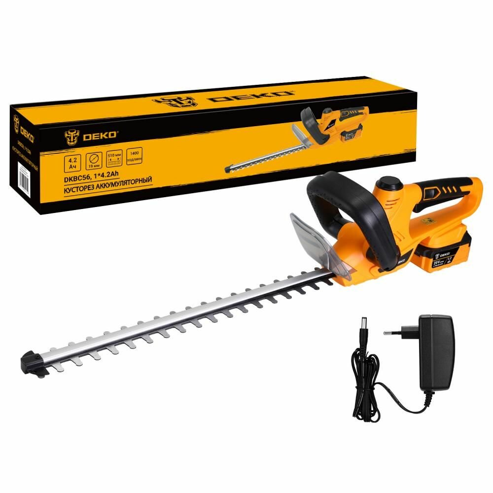 Кусторез аккумуляторный DEKO DKBC56 560мм 20В 1x4.2Ач 083-2041