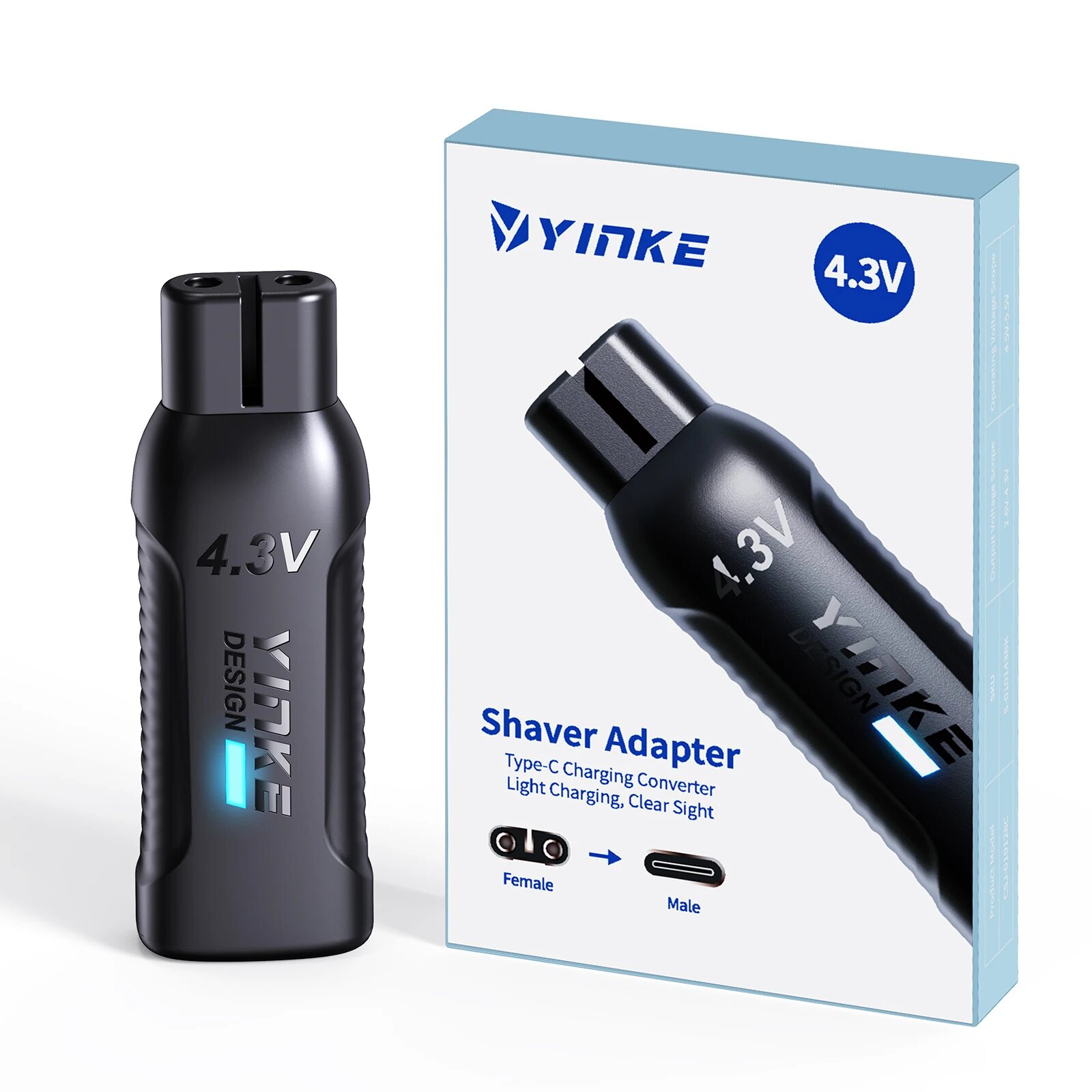 Адаптер-конвертер для зарядки электробритв Philips OneBlade QP1924/QP2724/QP2834/QP4530, 5В, Type-C, улучшенная версия, блок питания для электробритвы