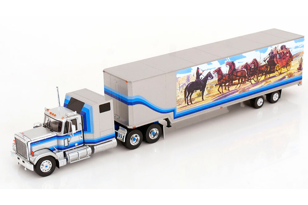 Gmc general 1980 white/blue / джиэмси генерал с полуприцепом (машина снеговика из к/ф "смоки и бандит 2" 1980)