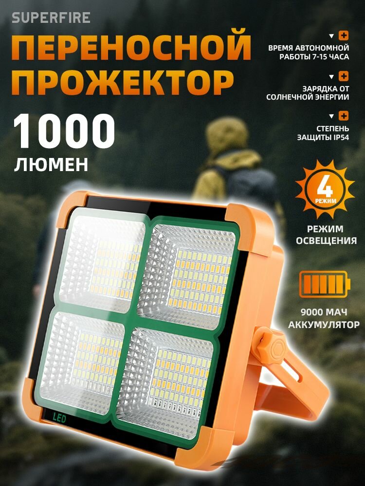 SUPERFIRE Кемпинговый фонарь