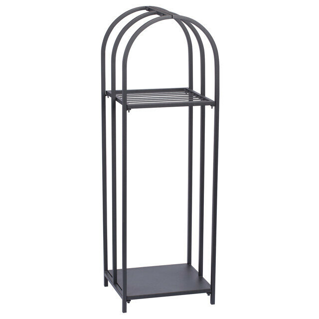 Дровница Vitaluce V7107/2, 117х38,5х33 см, двухярусная, чёрная
