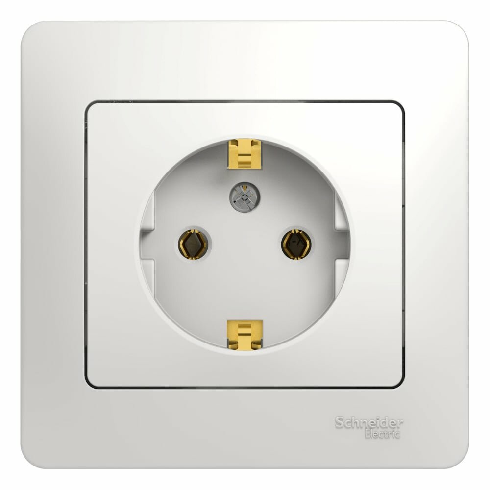 Одноместная розетка Systeme Electric Glossa