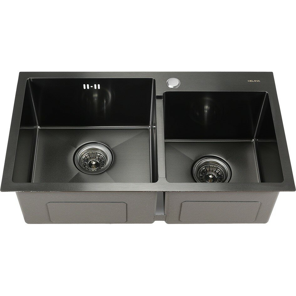 Мойка S7240HB MELANA ProfLine 3,0/220 графит 2-я чаша, врезная прямоугольная S7240HB