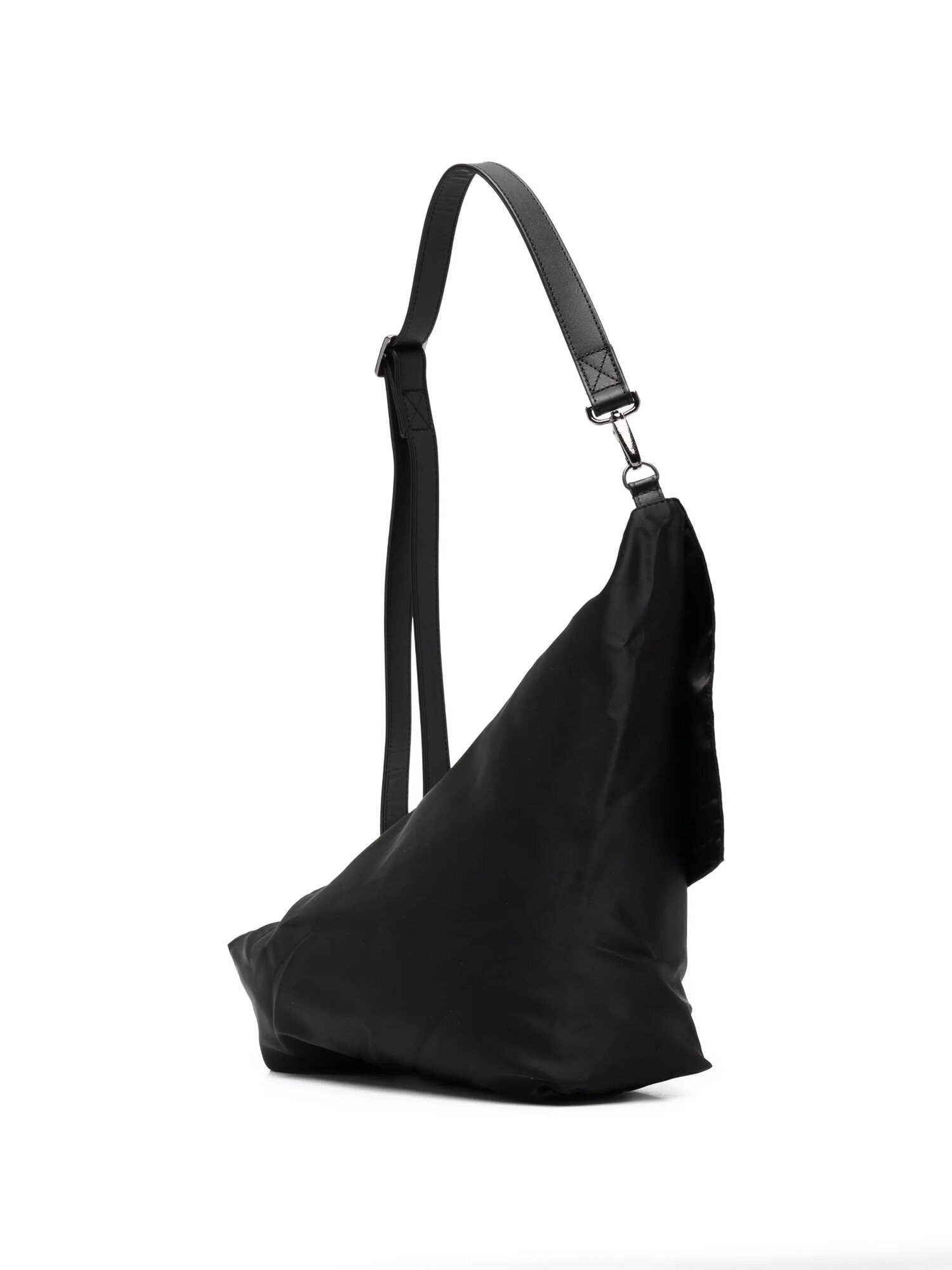 Сумка Yohji Yamamoto Asymmetric logo-patch shoulder bag — фото 1