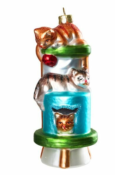 Елочная игрушка Кошкин дом, 14см