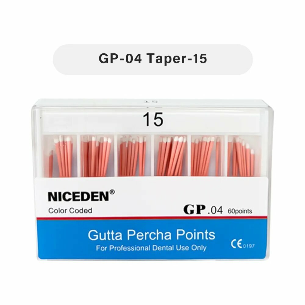 Гуттаперчевые штифты, gutta-percha point № 04-15