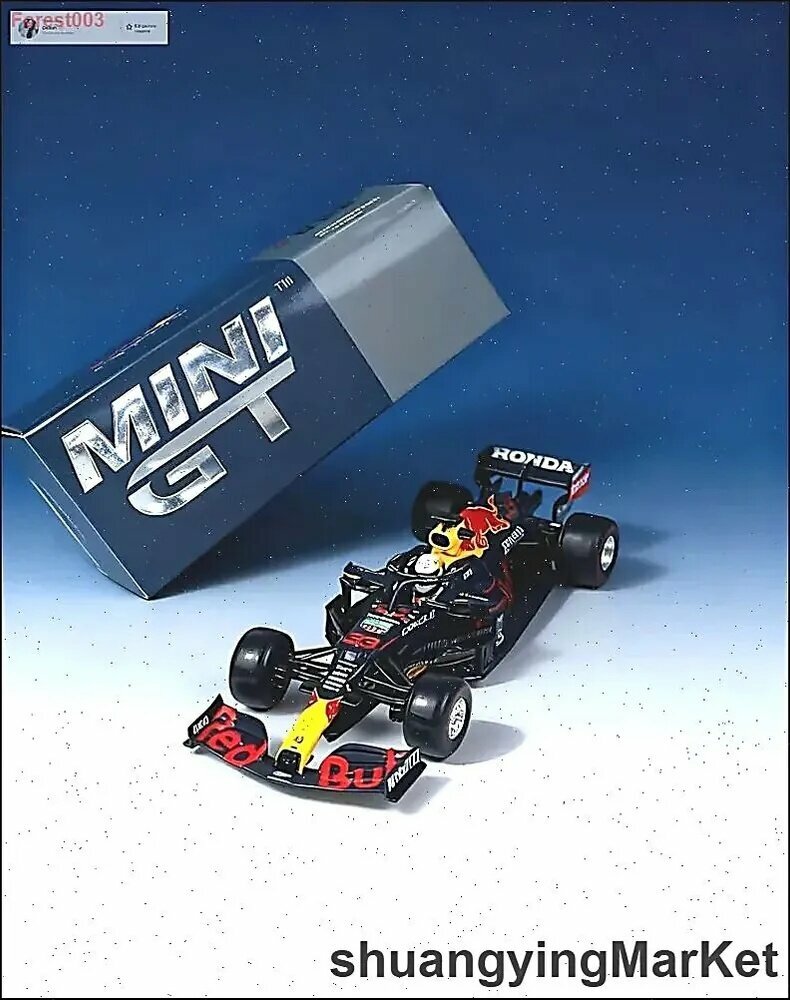 Машинка 1/64 #835 Red Bull RB16B #33 Max Verstappen 2021 Die-cast Alloy Car Model Collection Gift