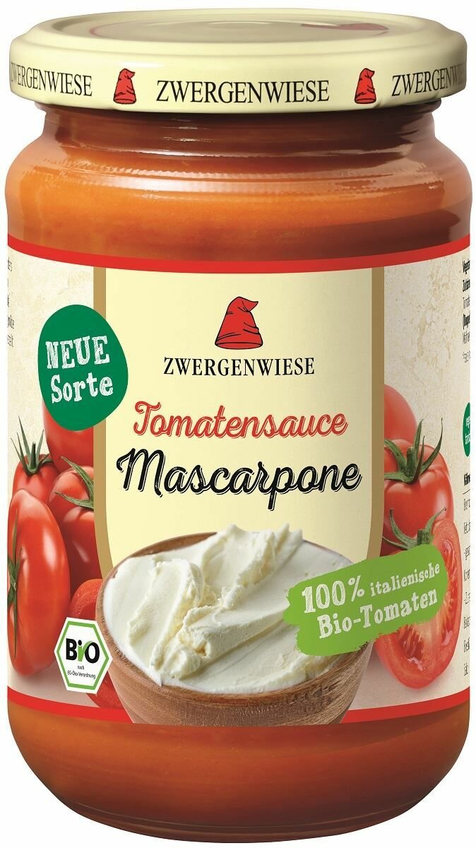 Безглютеновый томатный соус с маскарпоне Zwergenwiese, 3шт x 340мл