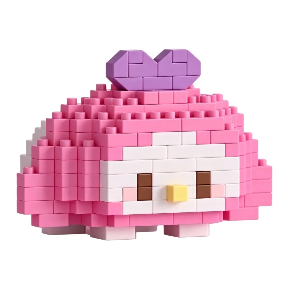 Конструктор Sanrio Hello Kitty из пластика Розовый, With Box, K163