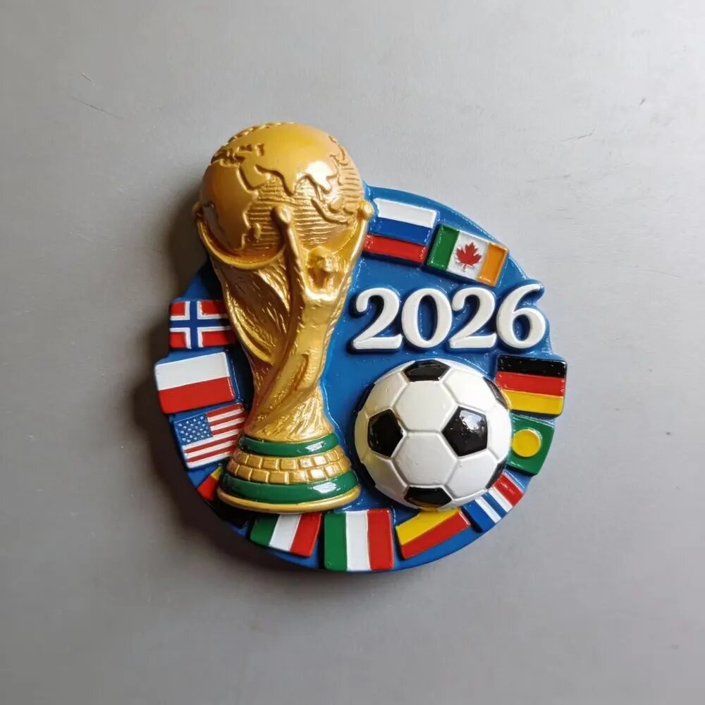 Футбольный сувенир ЧМ-2026 смола декор подарок