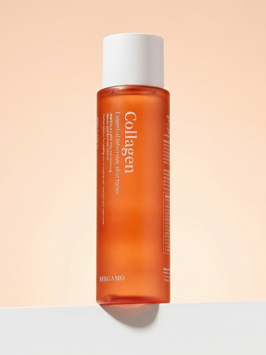 BERGAMO Collagen Essential Intensive Skin Toner укрепляющий тонер с коллагеном, 210 мл.
