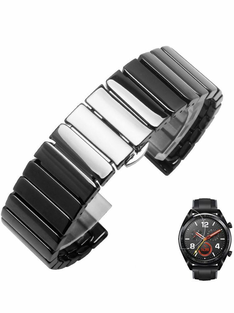 Керамический ремешок для часов Huawei Watch GT6 GT5 GT4 GT3 Pro Buds, Honor Magic2, Amazfit 20 мм 22 мм, универсальный браслет