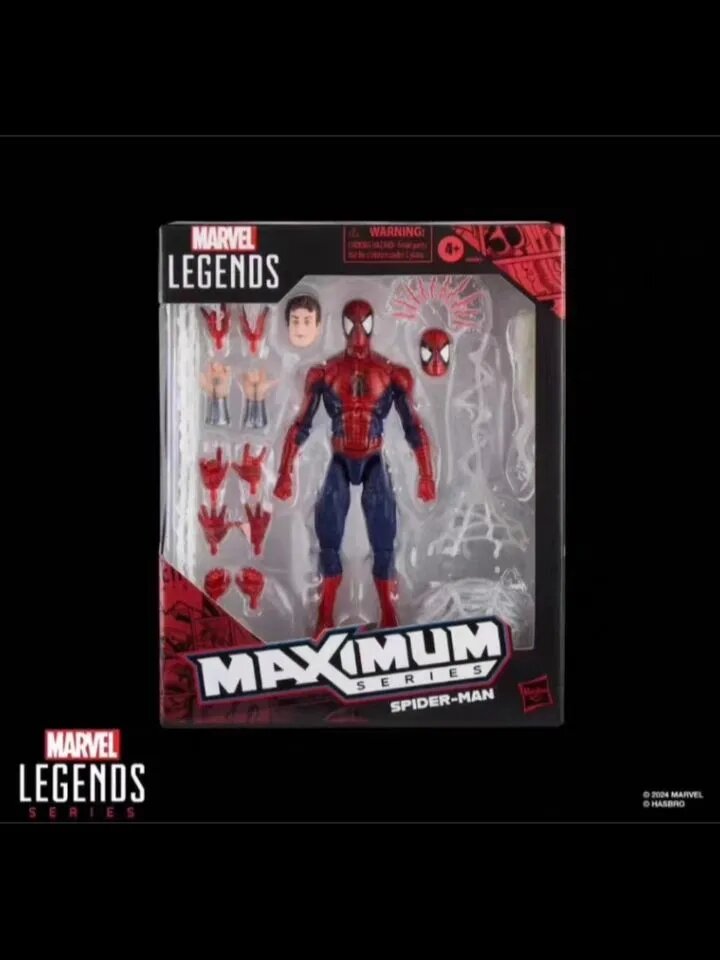 Фигурка Hasbro Marvel Legend Toys Человек-паук Deluxe Edition 2025 с 6-дюймовыми подвижными глазами Ultimate Big Eyes