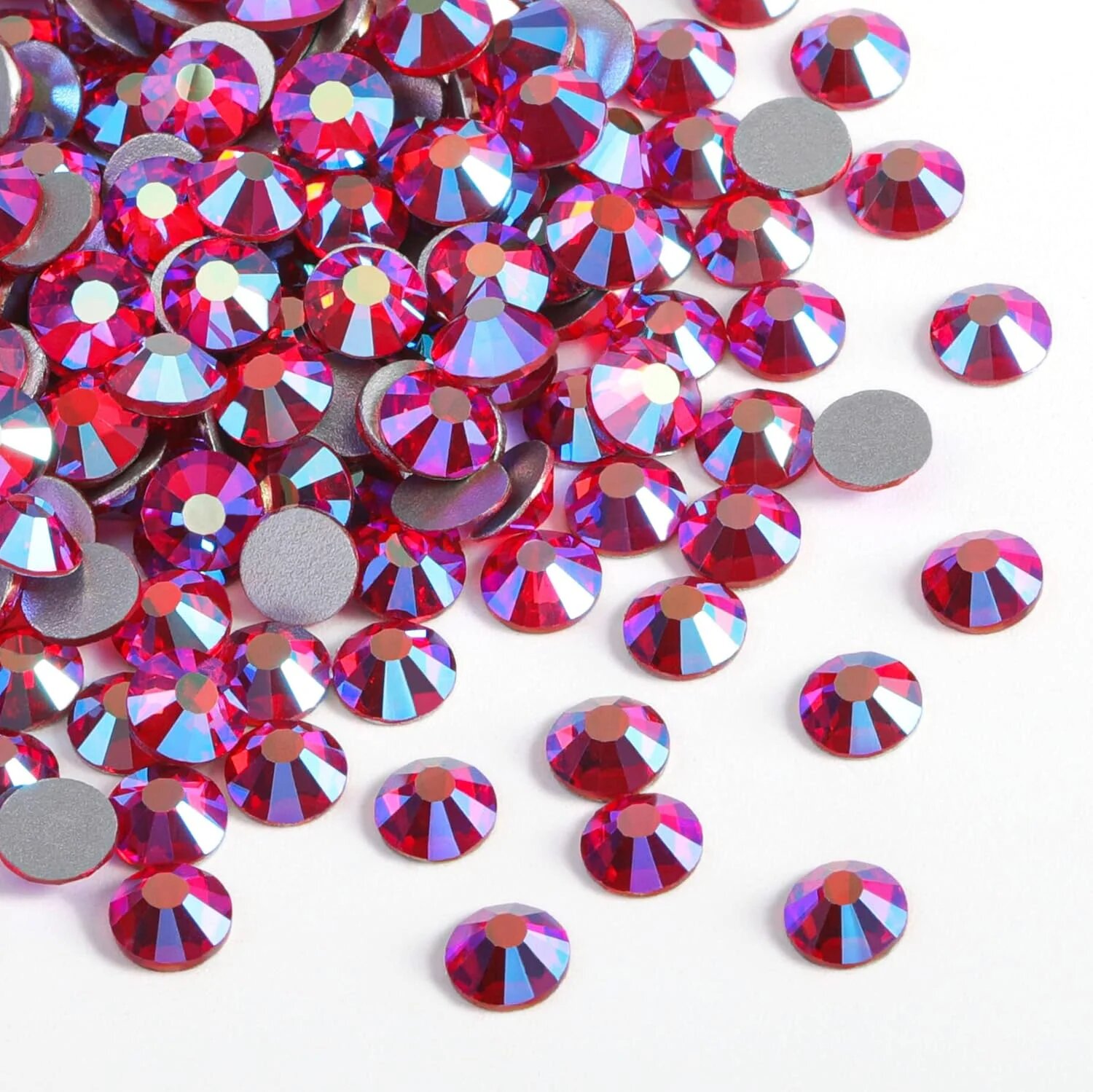 Стразы OUCEY Сиам AB стекло для рукоделия ss16 3.8mm 1440pcs