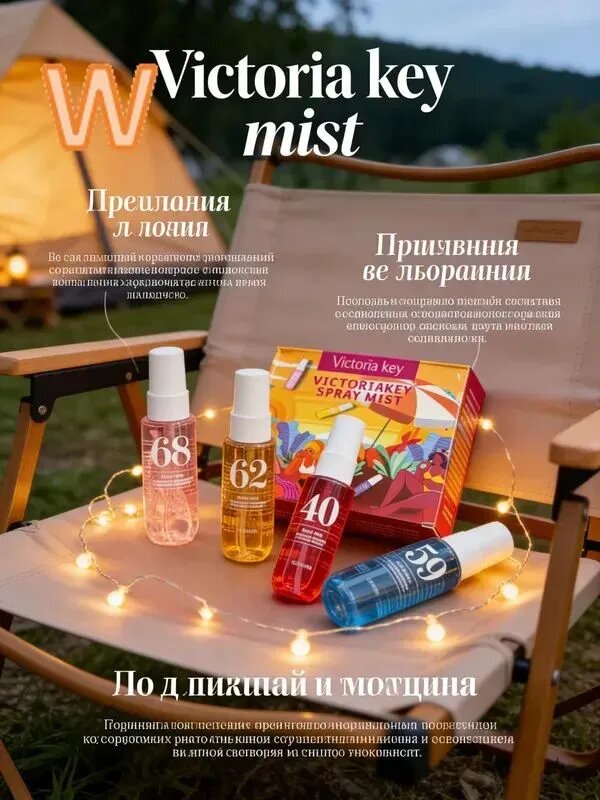 Парфюмерный спрей для тела Cheirosa Cheirosa набор спреев для тела с ароматами 40 мл 4 шт