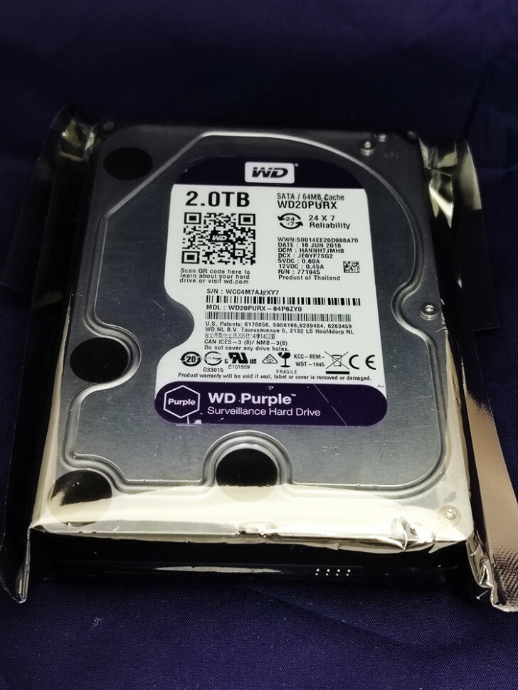 Жесткий диск Western Digital WD20PURX, 2 ТБ