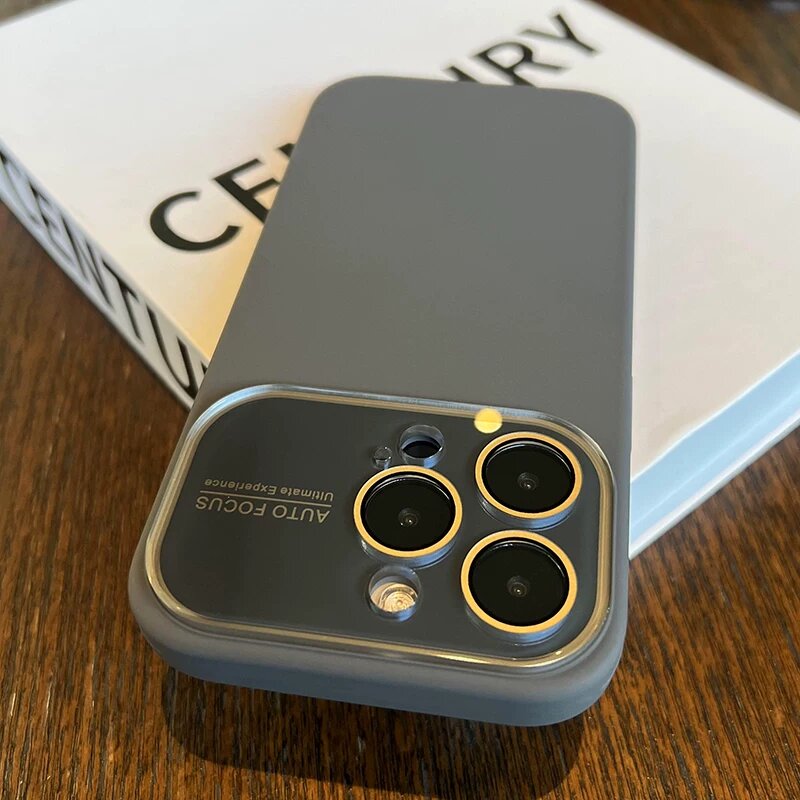 Чехол для iPhone 13 из силикона с большим экраном, графитовый, ударопрочный и тонкий дизайн