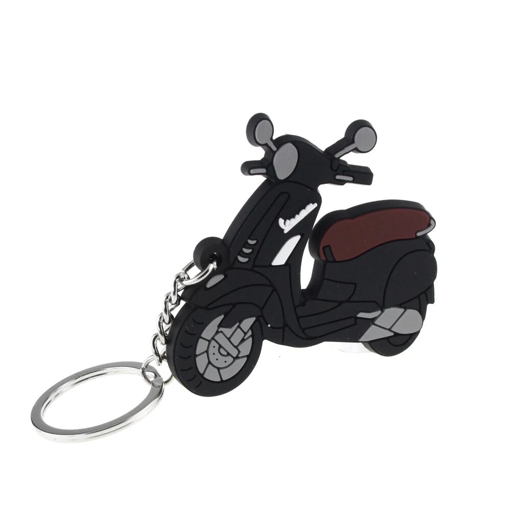 Брелок для ключей Vespa GTS Super GTS 250 300 LX125 150 Sprint150 Черный, Spring150 black