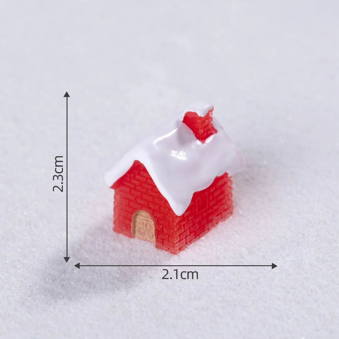 Миниатюрные рождественские фигурки из пластика house