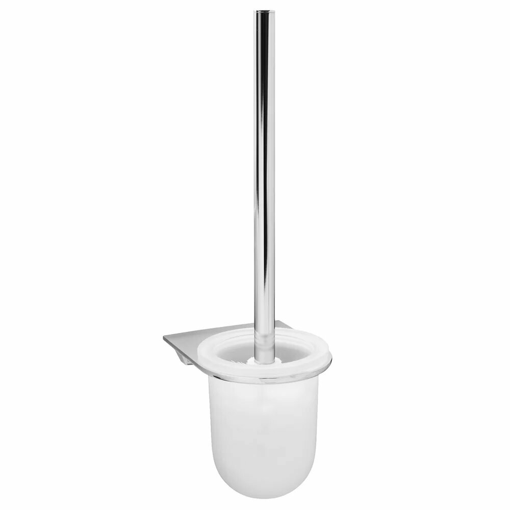 Ершик для унитаза Wasserkraft Kammel K-8327 настенный, стеклянный, хром, открытый, с подставкой