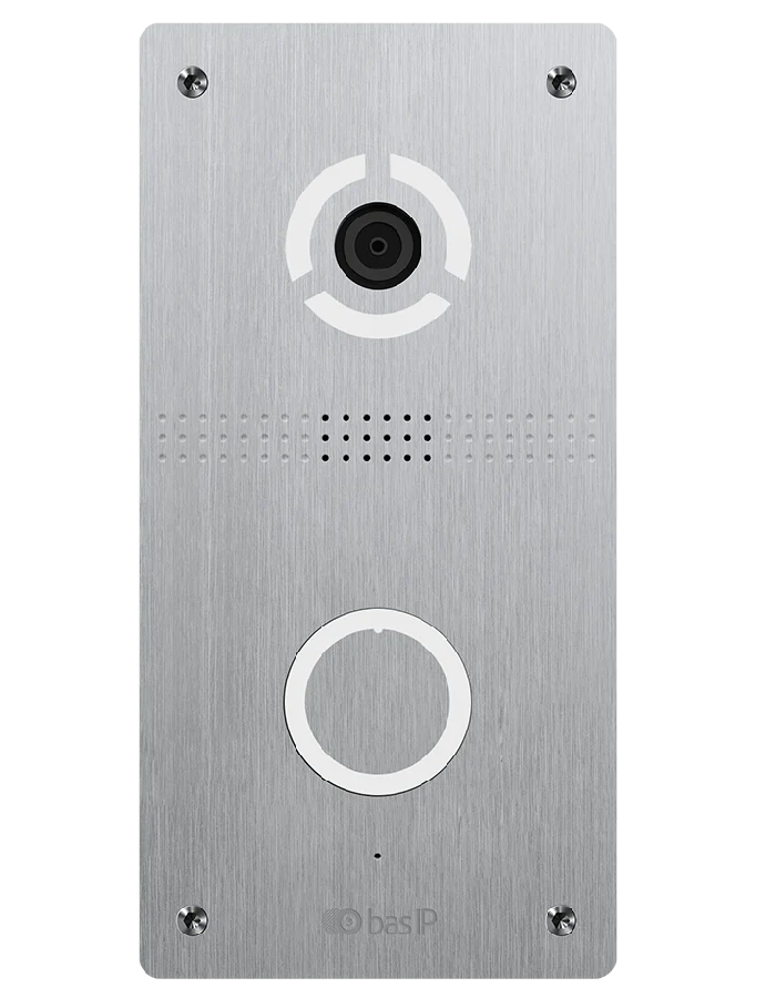 Вызывная панель BAS-IP AV-04FDIP Silver IP индивидуальная, врезная