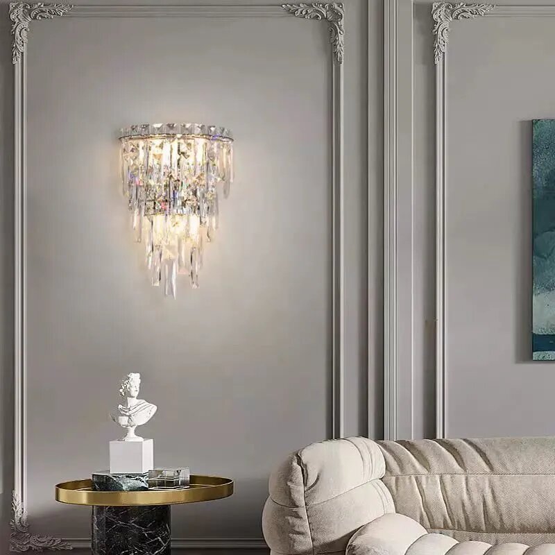 Cassina Потолочный светильник Mid Century Modern Crystal Wall Sconce, E14, 21 Вт