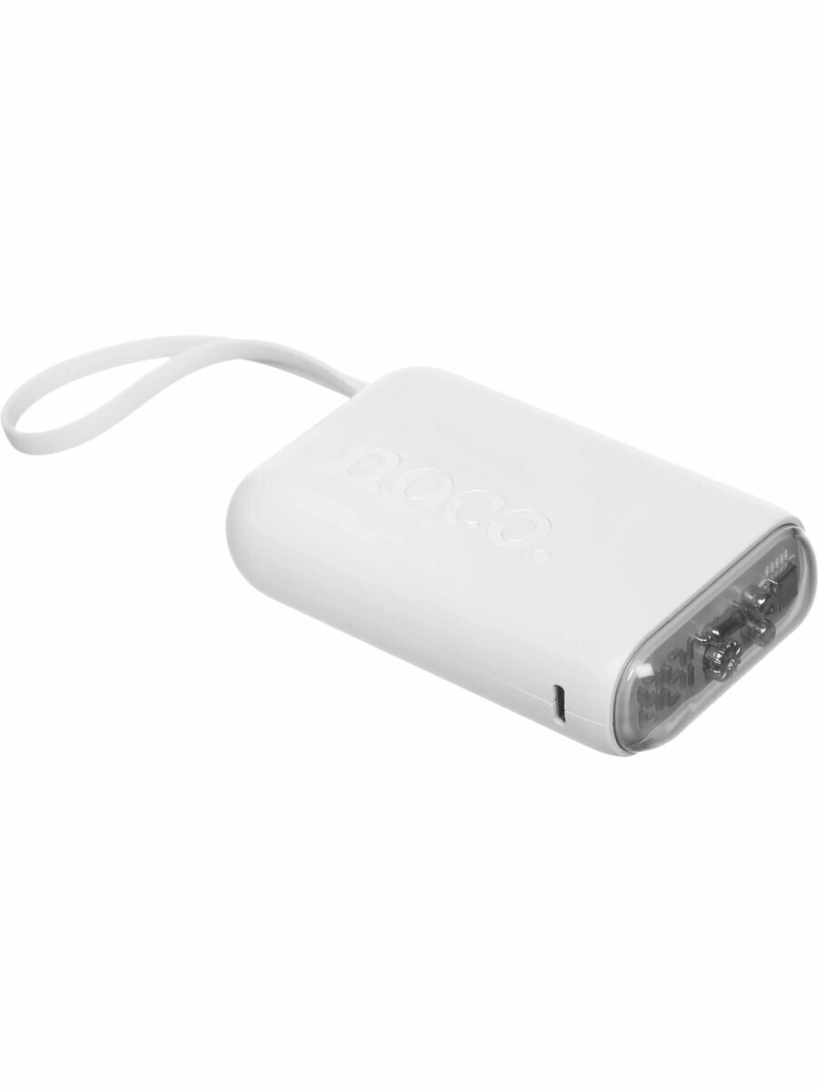 Внешний аккумулятор (Power Bank) Hoco J157, 10000мAч, белый [62062]