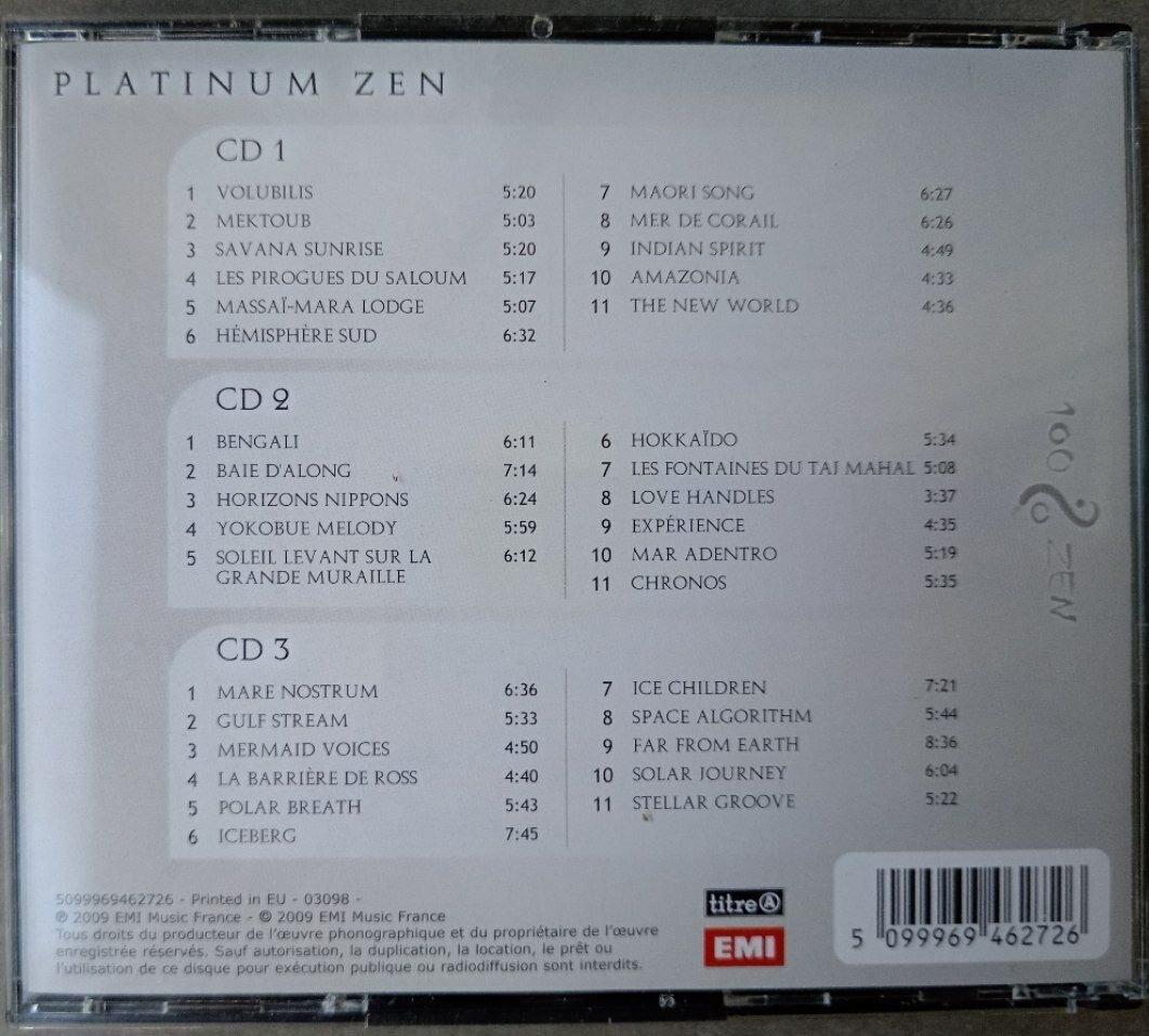 Компакт-диск (3CD) PLATINUM ZEN - 100% ZEN — фото 1