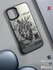 Чехол-накладка О'кейси, для iPhone 11, серый/черный, с принтом