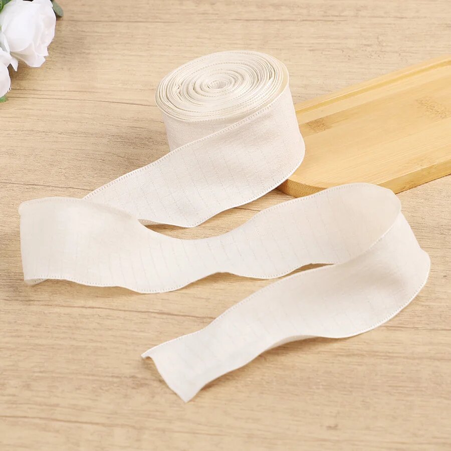 Волнистая лента ZQNYCY 10 ярдов полиэстер Белый, Beige