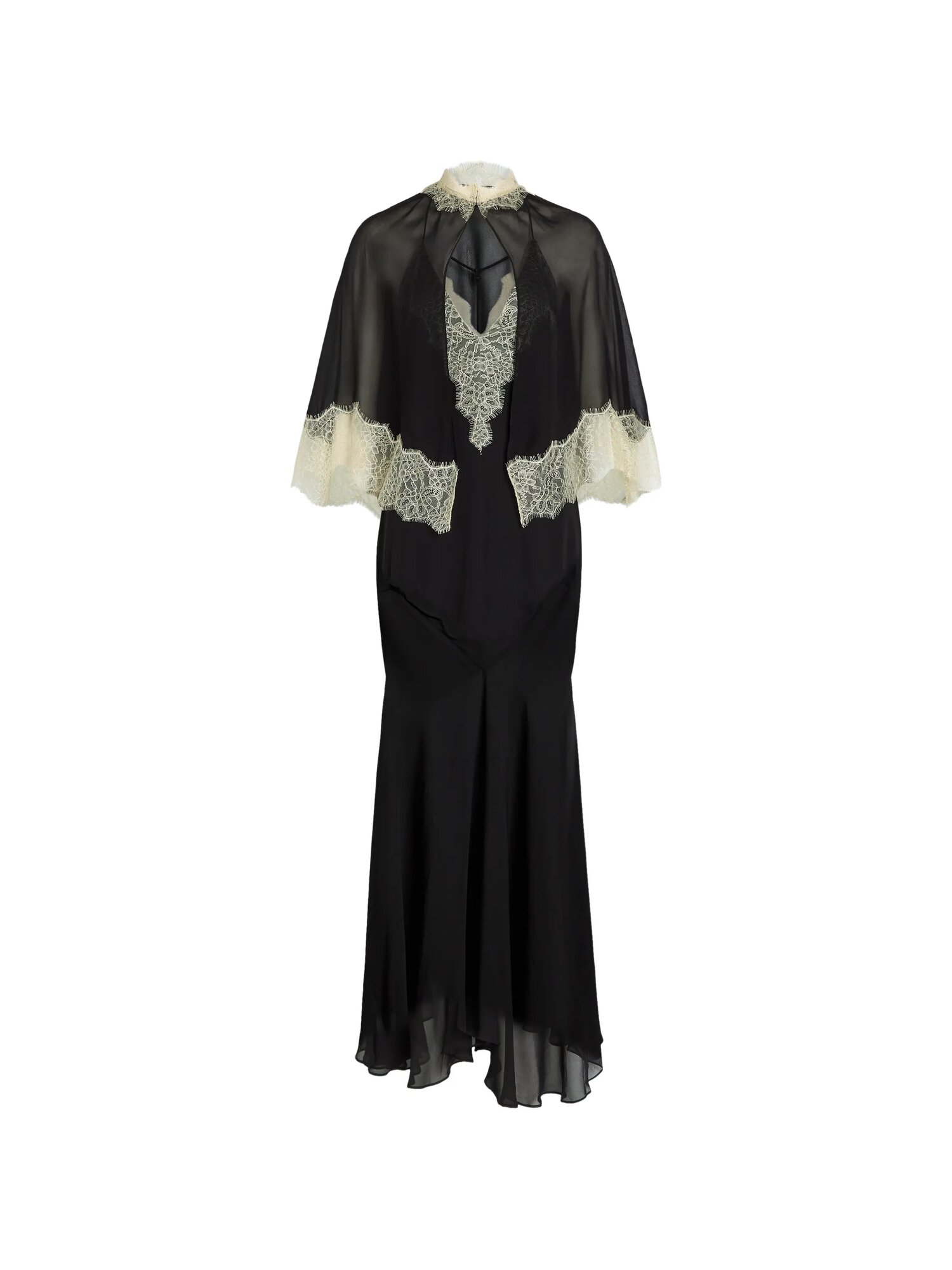 Платье Cielo lace-trim cape-detail maxi dress