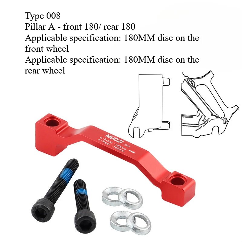 Адаптер для дисковых тормозов RPXBGUCKARHG 08 Red