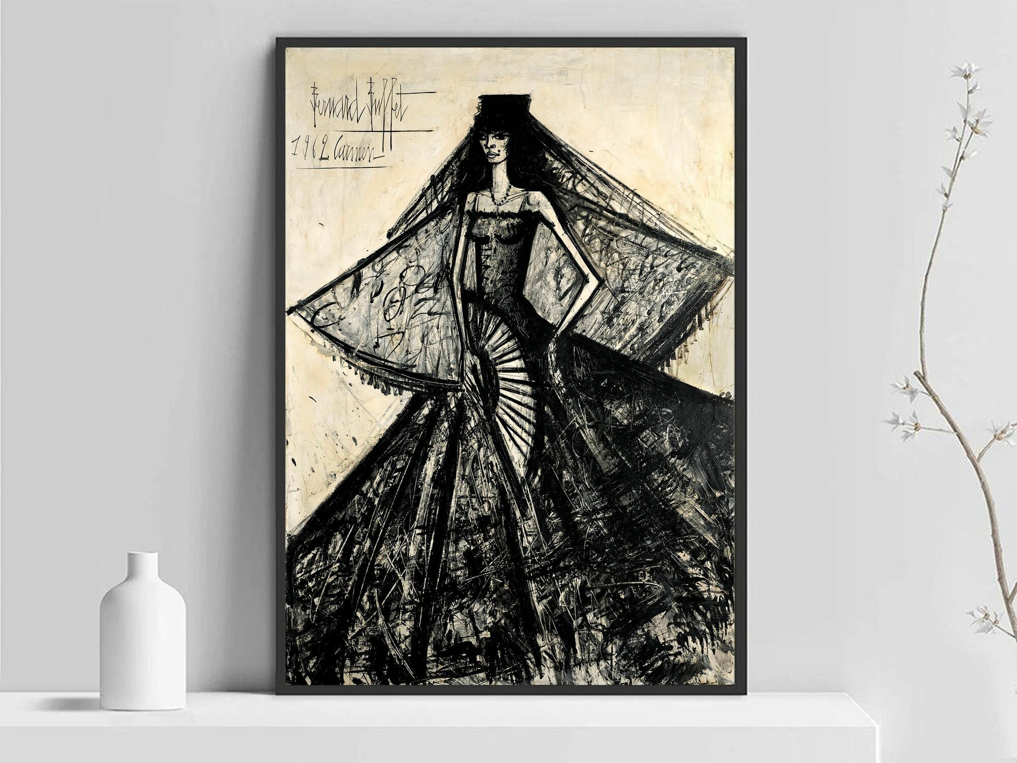 Картина Бернард Бюффе Кармен - Bernard Buffet (A3, без рамы)