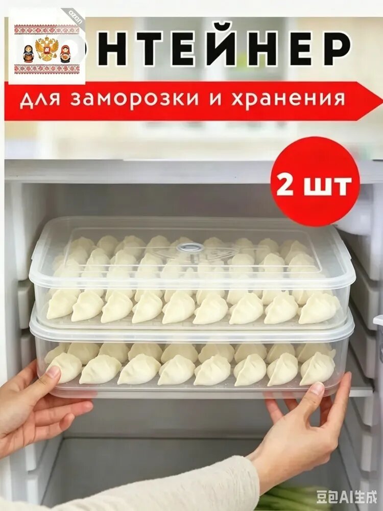 Контейнер пищевой, 2 шт