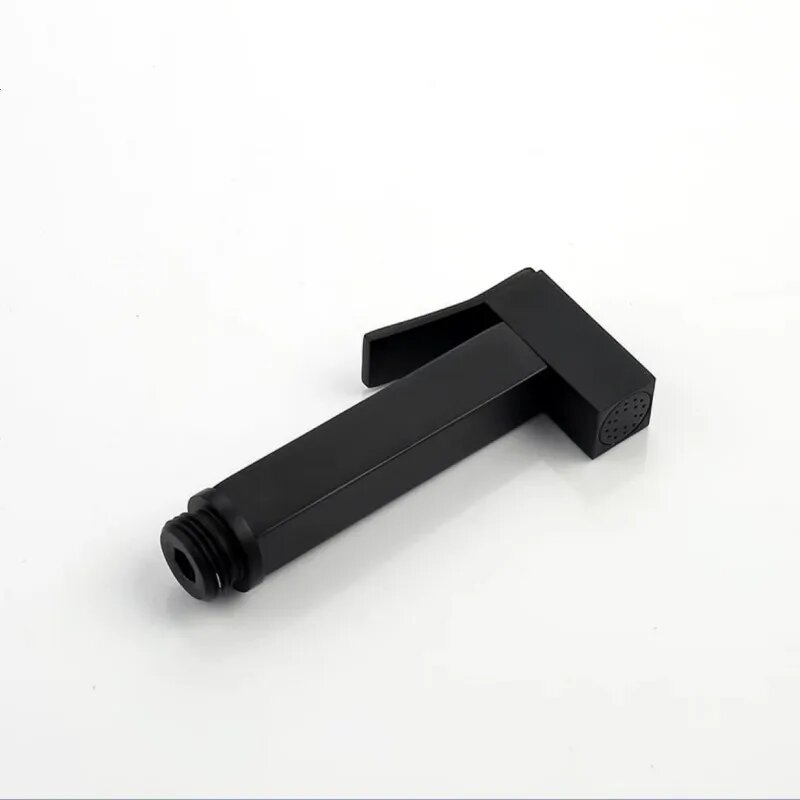 WZLY Самоочищающийся латунный смеситель для биде с ручным душем, Black Spray Gun