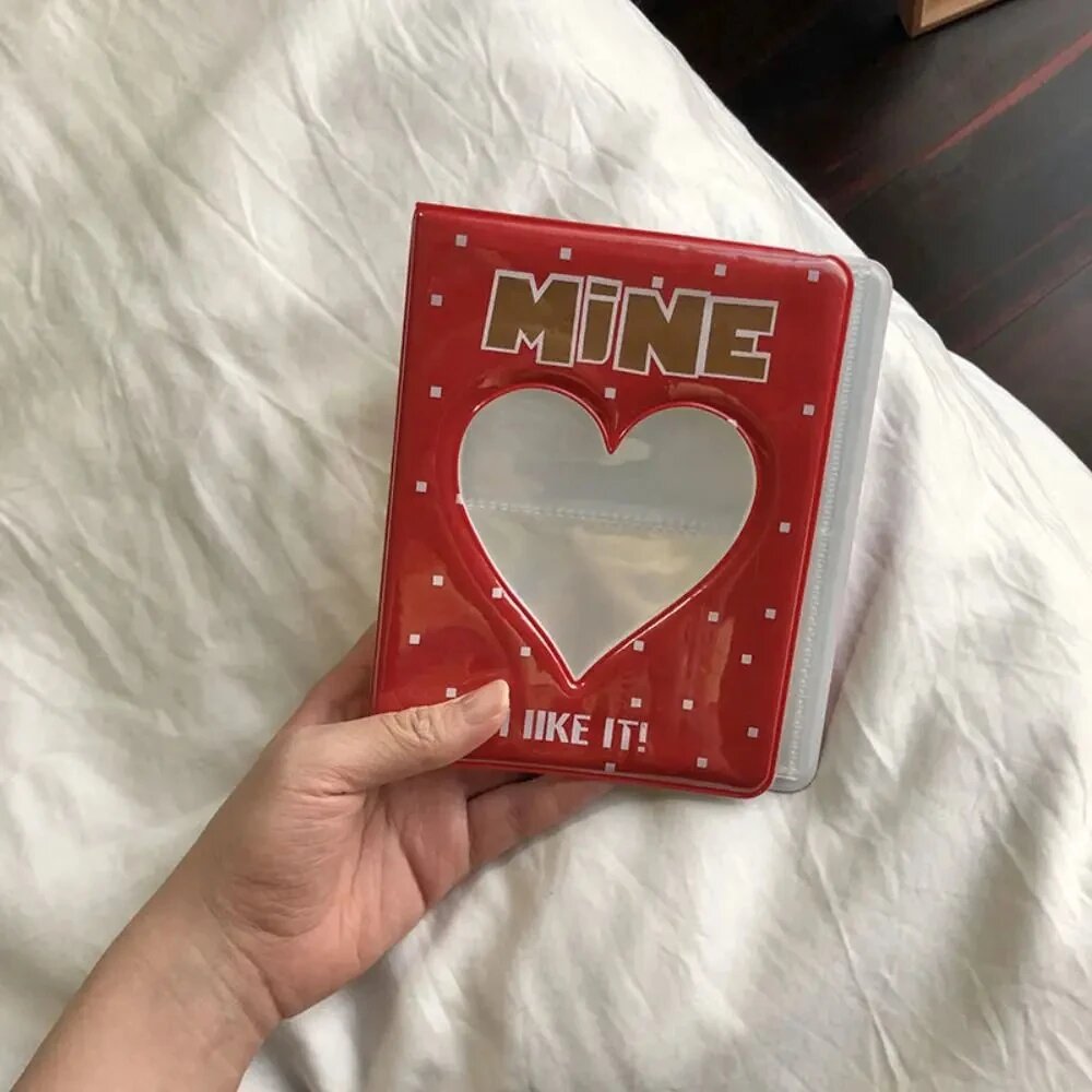 Мини-фотоальбом "Mine" красный, 64 кармана