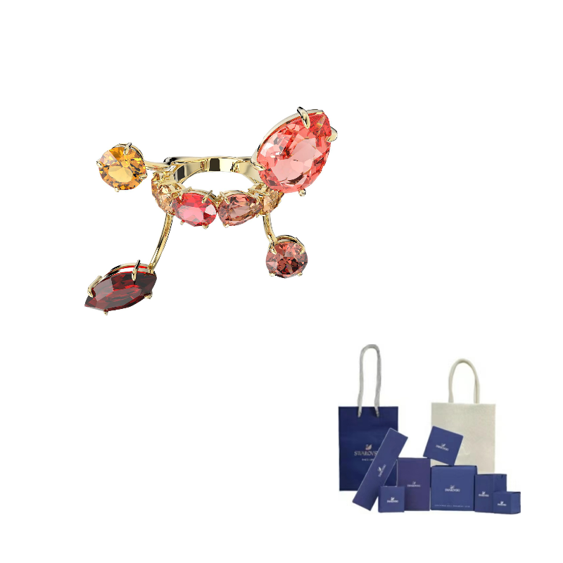 Кольцо обручальное SWAROVSKI, кристаллы Swarovski