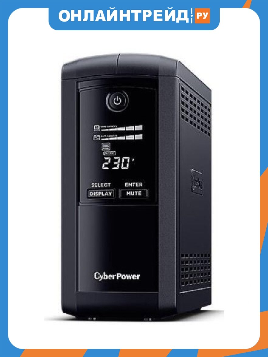 Источник бесперебойного питания Cyberpower VP1000ELCD Line-Interactive 1000VA/550W