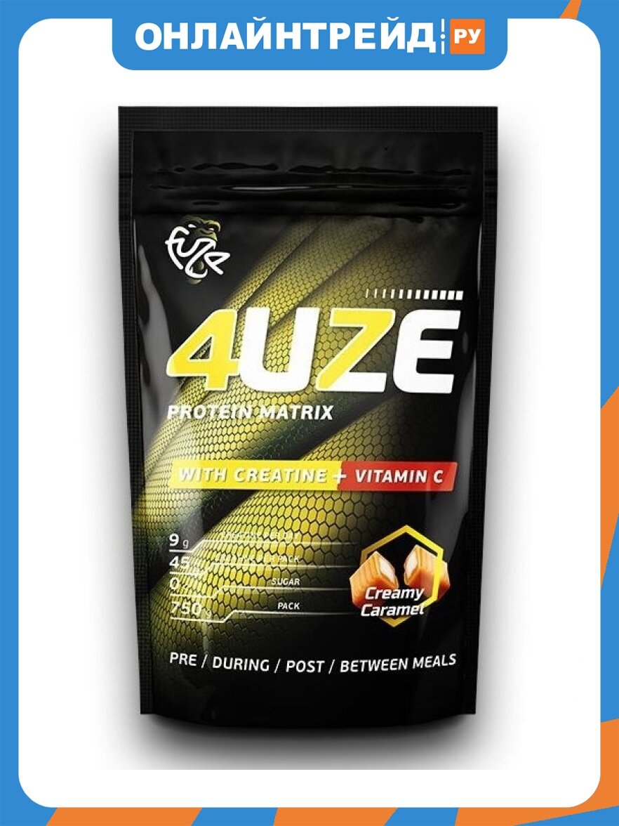Мультикомпонентный протеин Fuze PureProtein + Creatine Сливочная карамель 750г