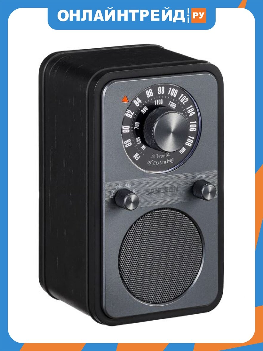 Радиоприемник Sangean WR-9 Midnight Oak, чёрный